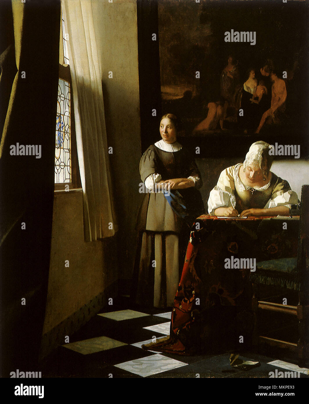 Lady writing letter hi-res stock photography and images - Alamy