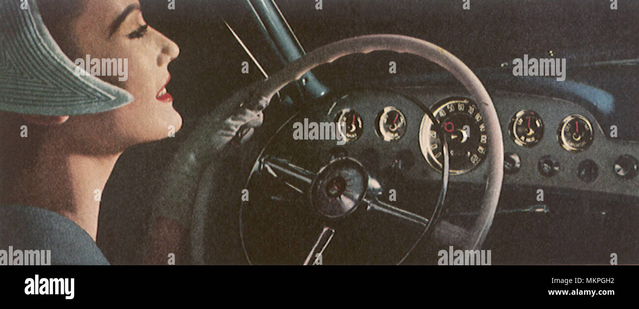 Woman driving Car Stock Photo - Alamy