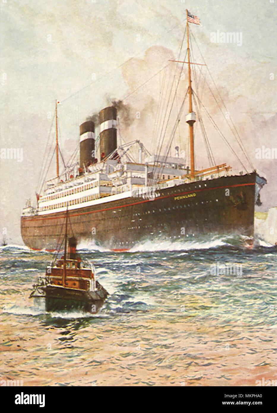 Large Ocean Liner Stock Photo - Alamy