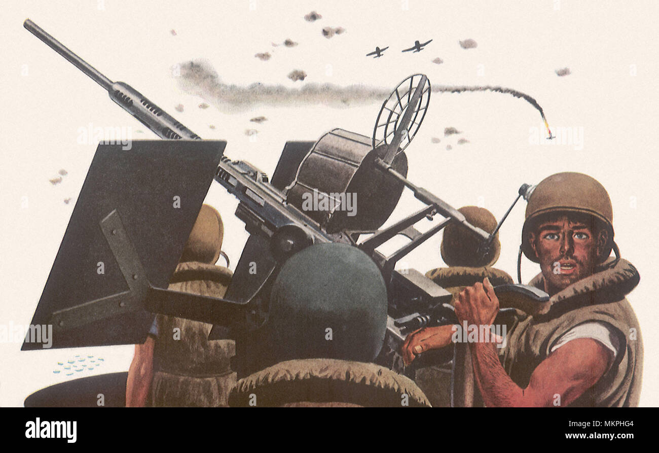 World war two anti aircraft gun hi-res stock photography and images - Alamy