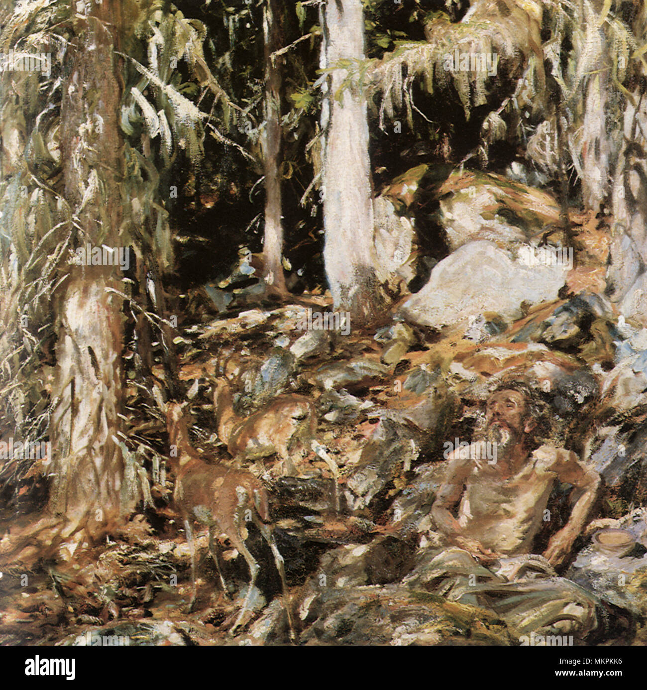 The hermit il solitario john singer sargent hi-res stock photography ...