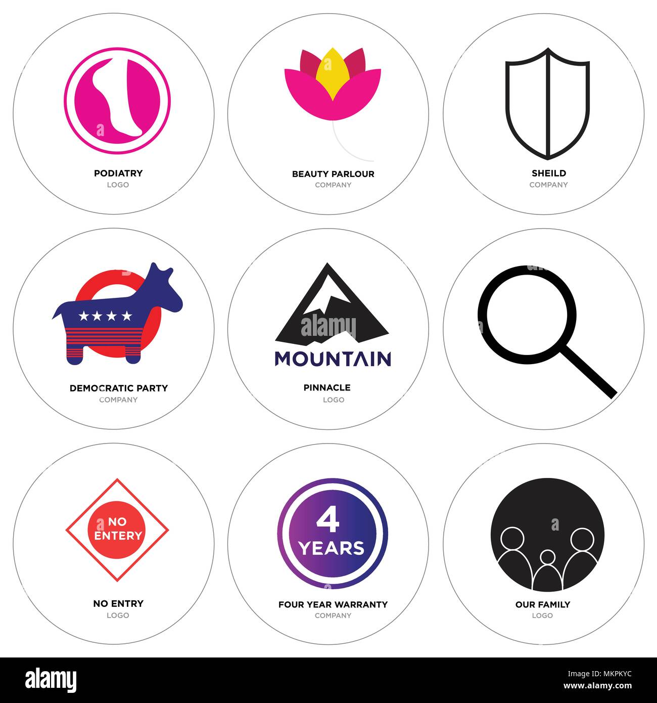Democratic party donkey logo icon hi-res stock photography and images ...