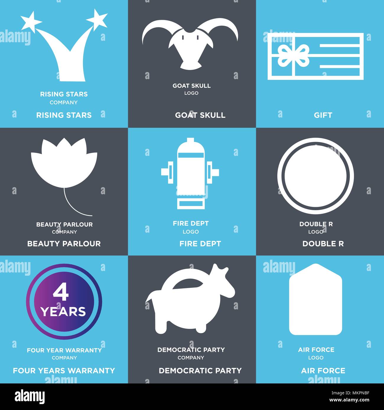 Set Of 9 simple editable icons such as air force, democratic party ...