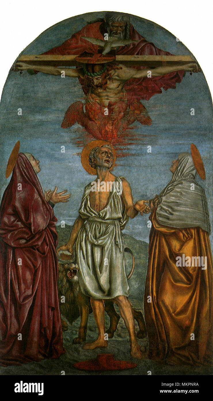 Trinity with Saints Jerome, Paula, and Eustochium Stock Photo - Alamy