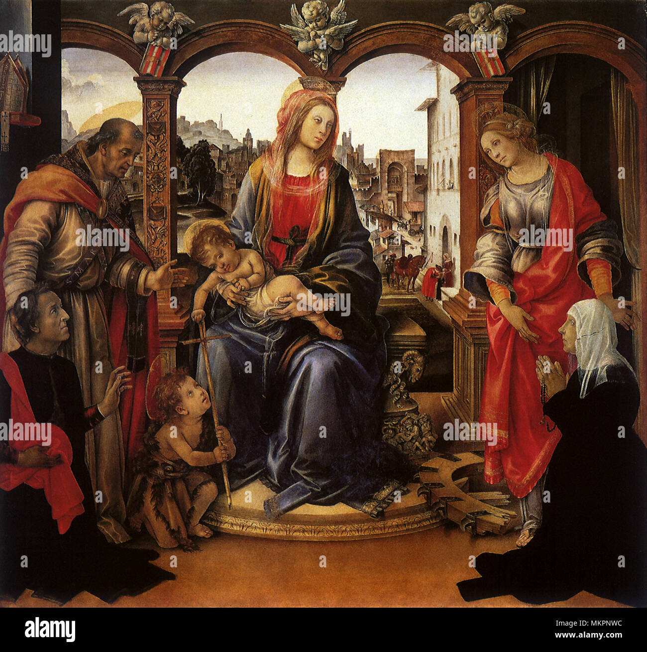 Madonna And Child With Angels Fra Filippo Lippi