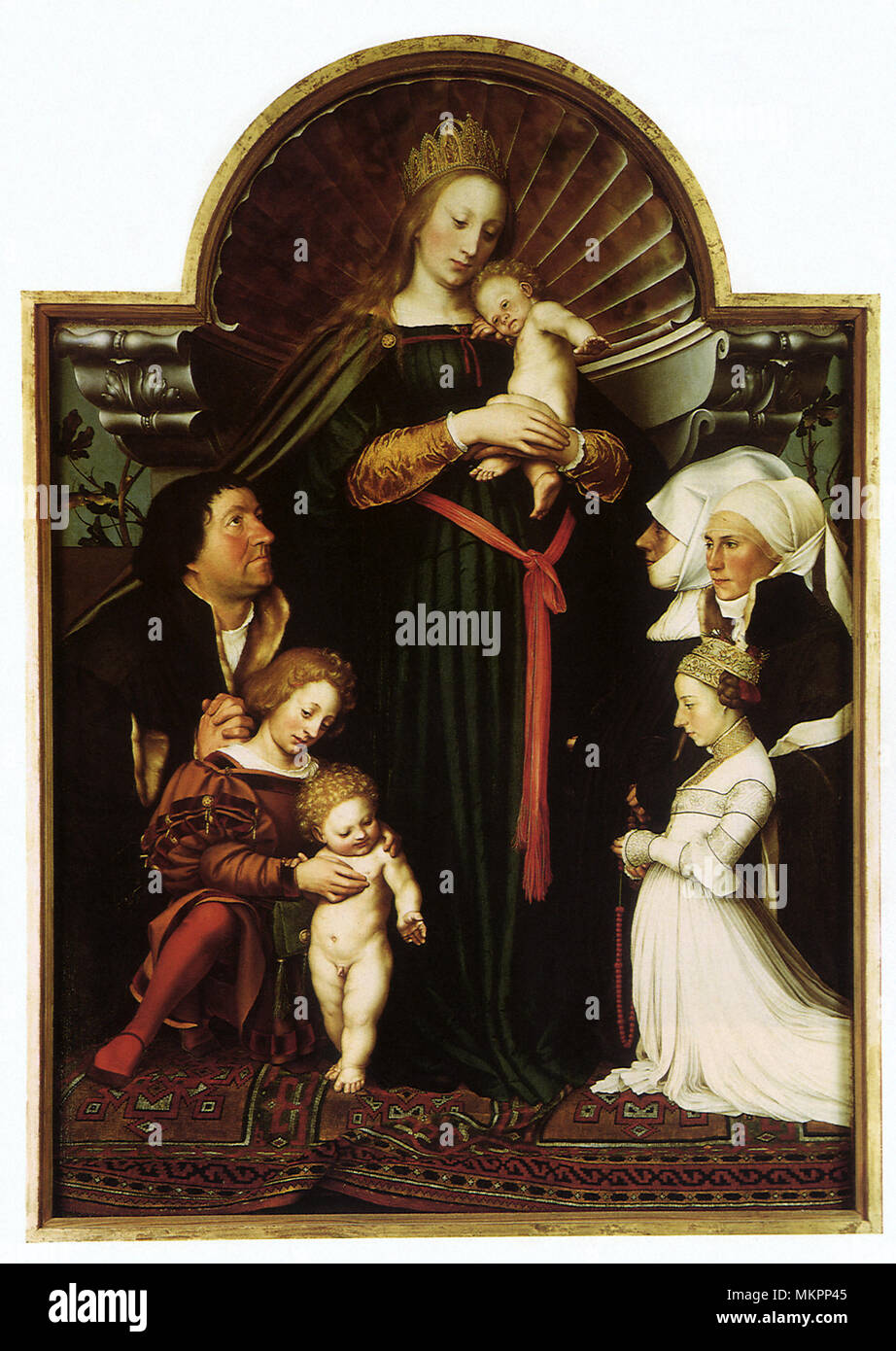 The Virgin and Child with Members of the Meyer Family Stock Photo - Alamy