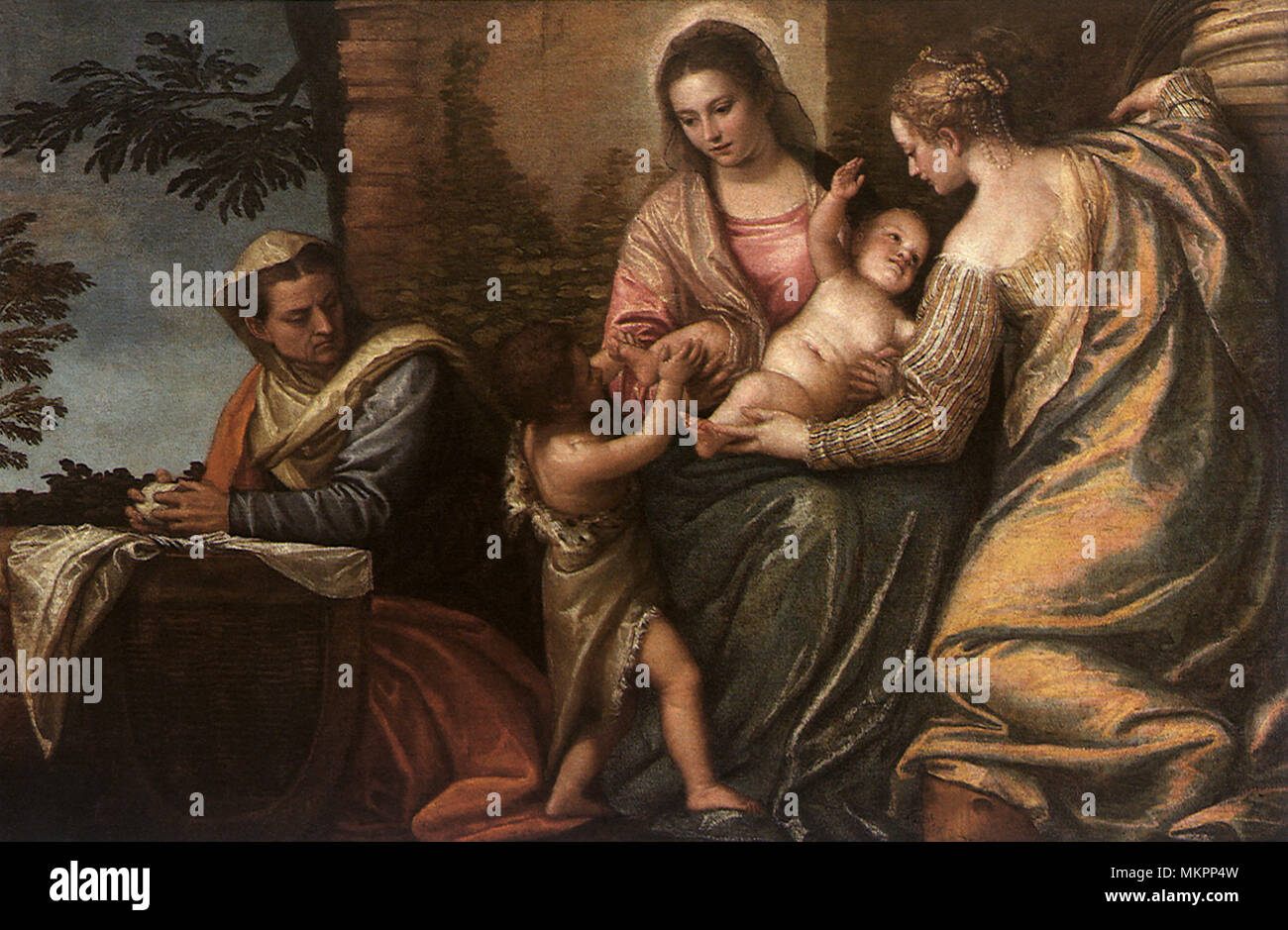 The Virgin and Child with the Saints Stock Photo - Alamy