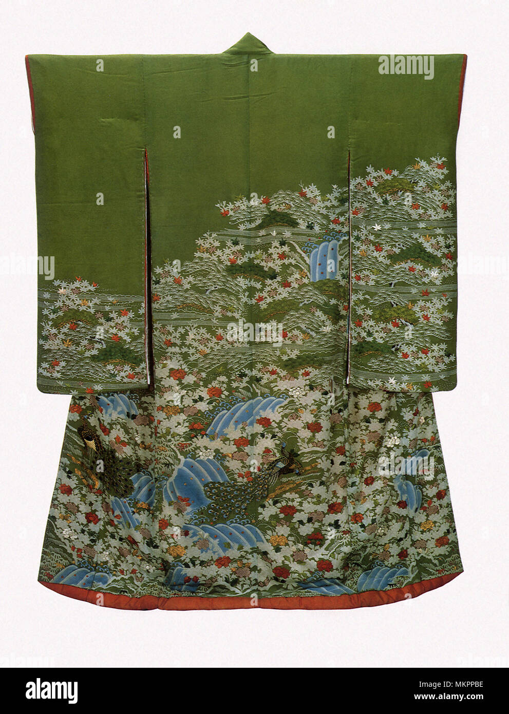 Japanese Furisode Robe Stock Photo - Alamy