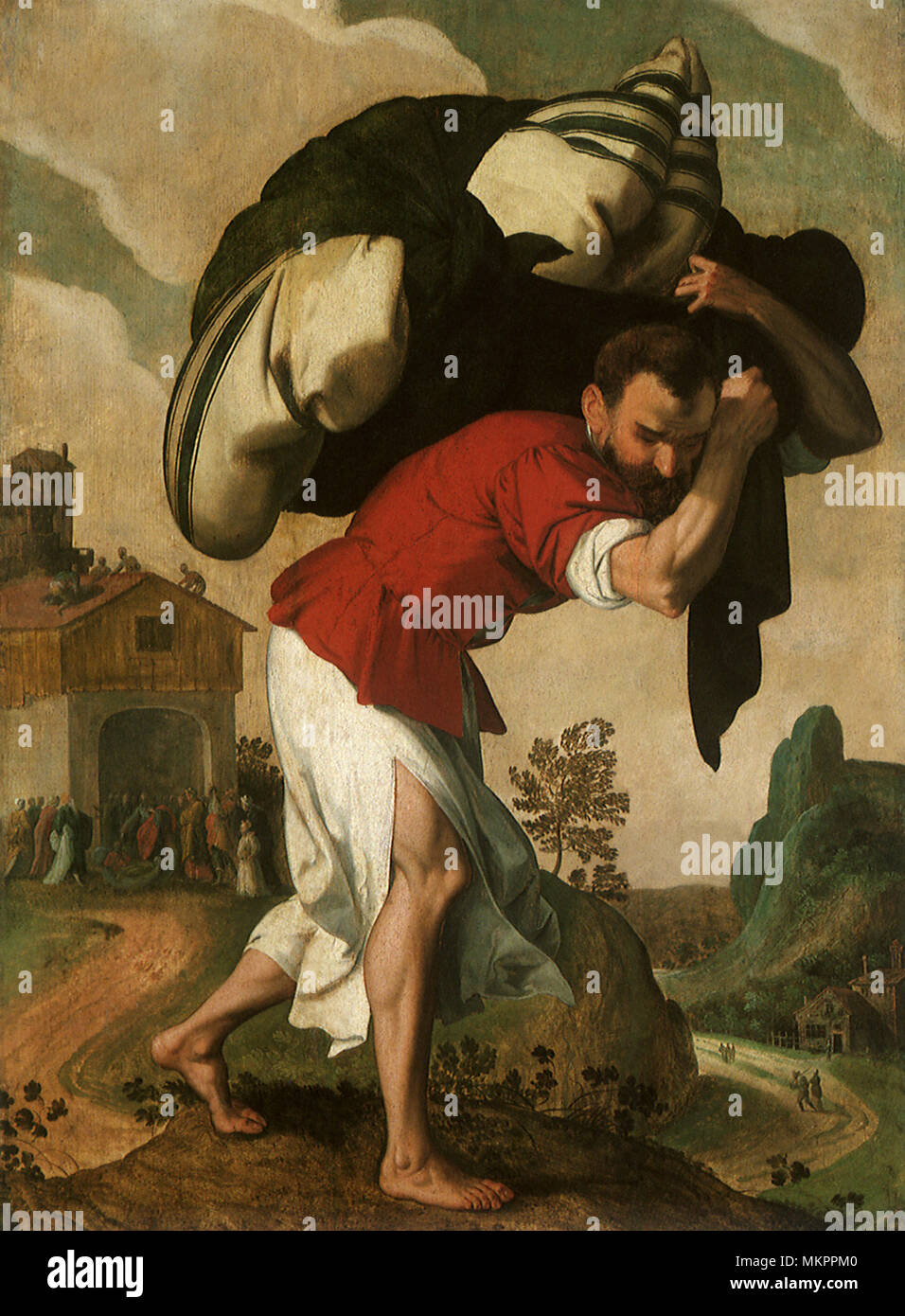 Healing of the Paralytic Stock Photo - Alamy