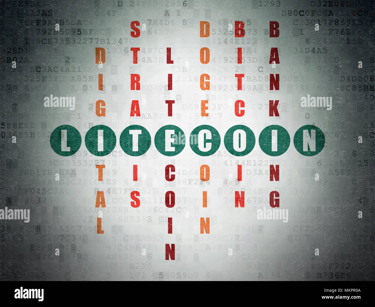 Cryptocurrency concept: Litecoin in Crossword Puzzle Stock Photo - Alamy
