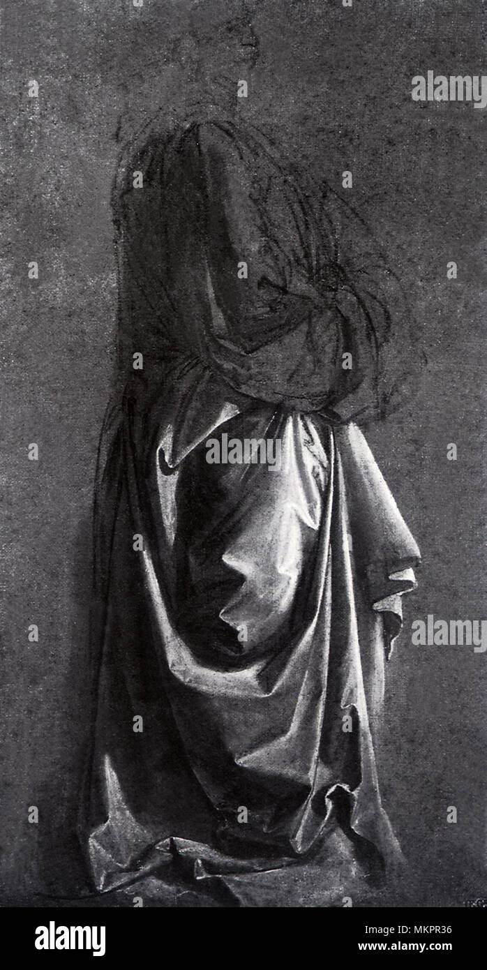 Cast of a Drapery for a Standing Figure Stock Photo - Alamy