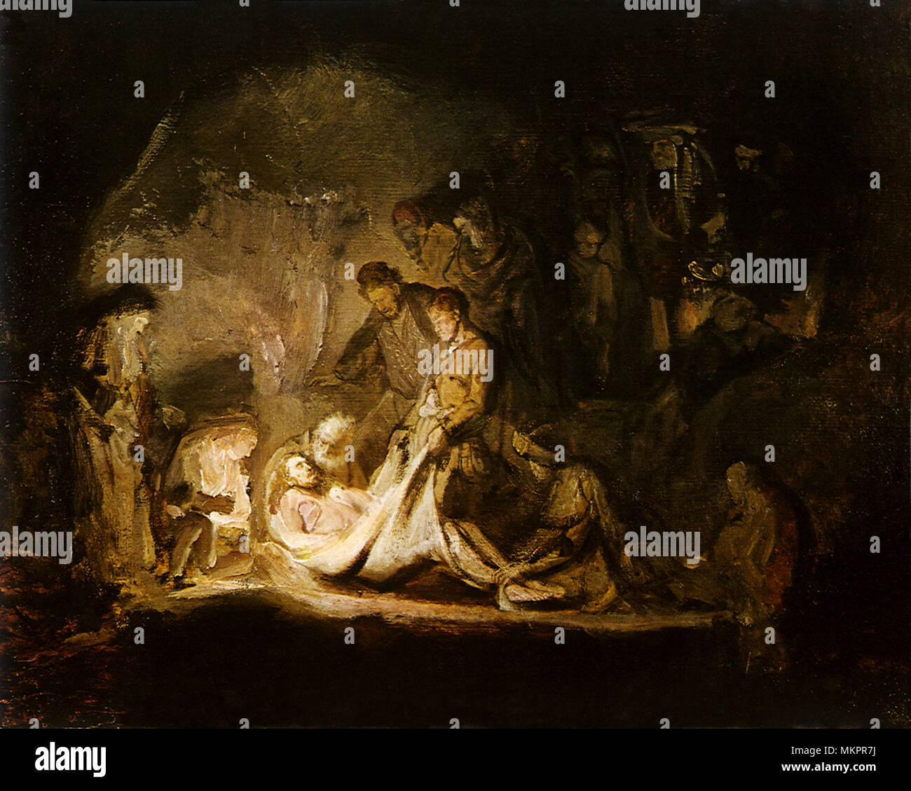 The Entombment of Jesus Stock Photo - Alamy