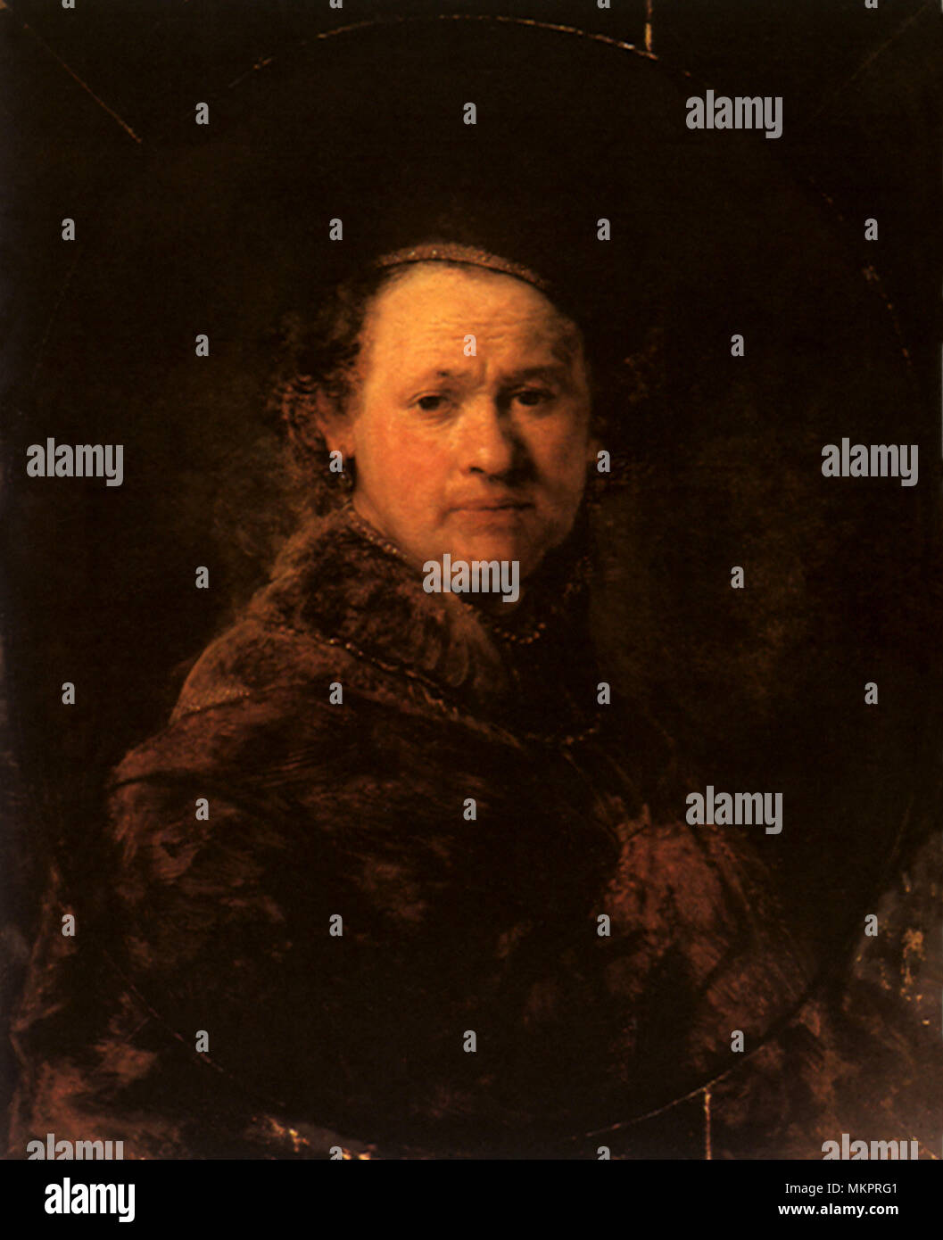 Fake Self-portrait of Rembrandt Stock Photo - Alamy