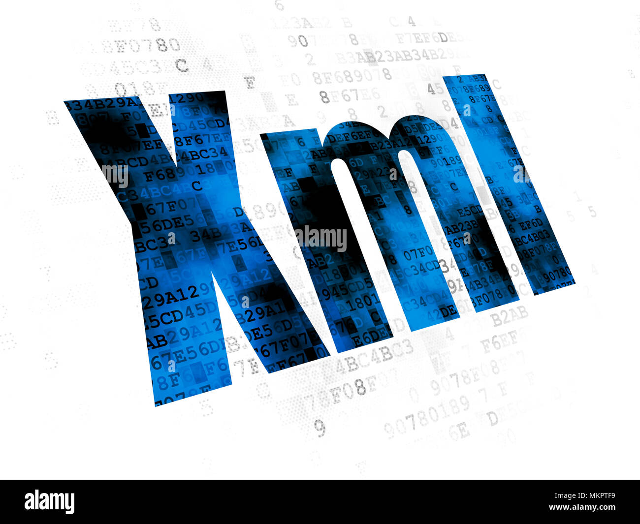Programming concept: Xml on Digital background Stock Photo - Alamy