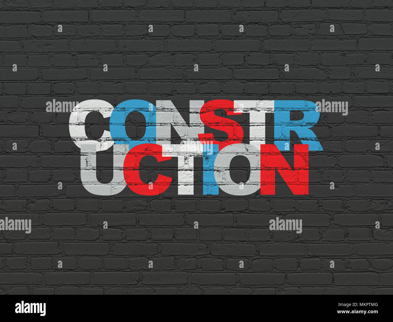 Construction concept: Construction on wall background Stock Photo - Alamy