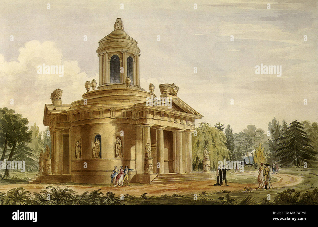 Design for a Sepulchral Chapel Stock Photo - Alamy