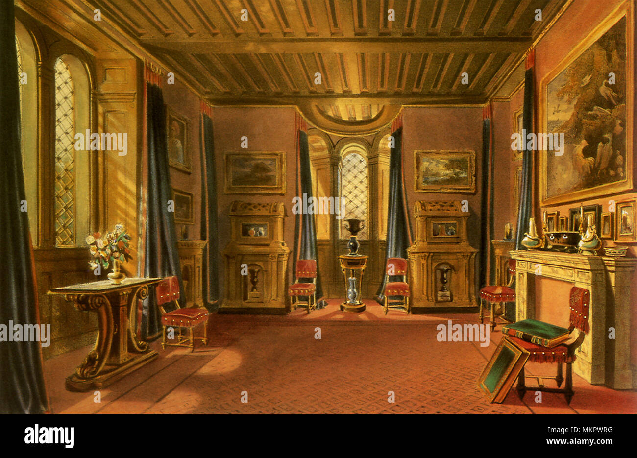 Tower house drawing room hi-res stock photography and images - Alamy