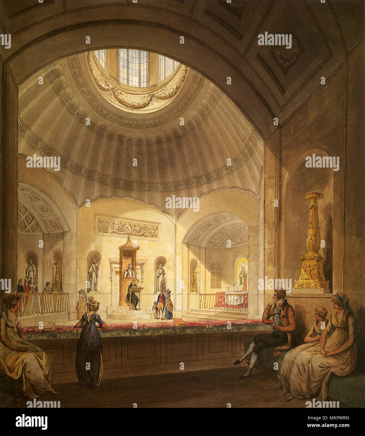 Interior Perspective of hte Sepulchral Chapel Stock Photo - Alamy