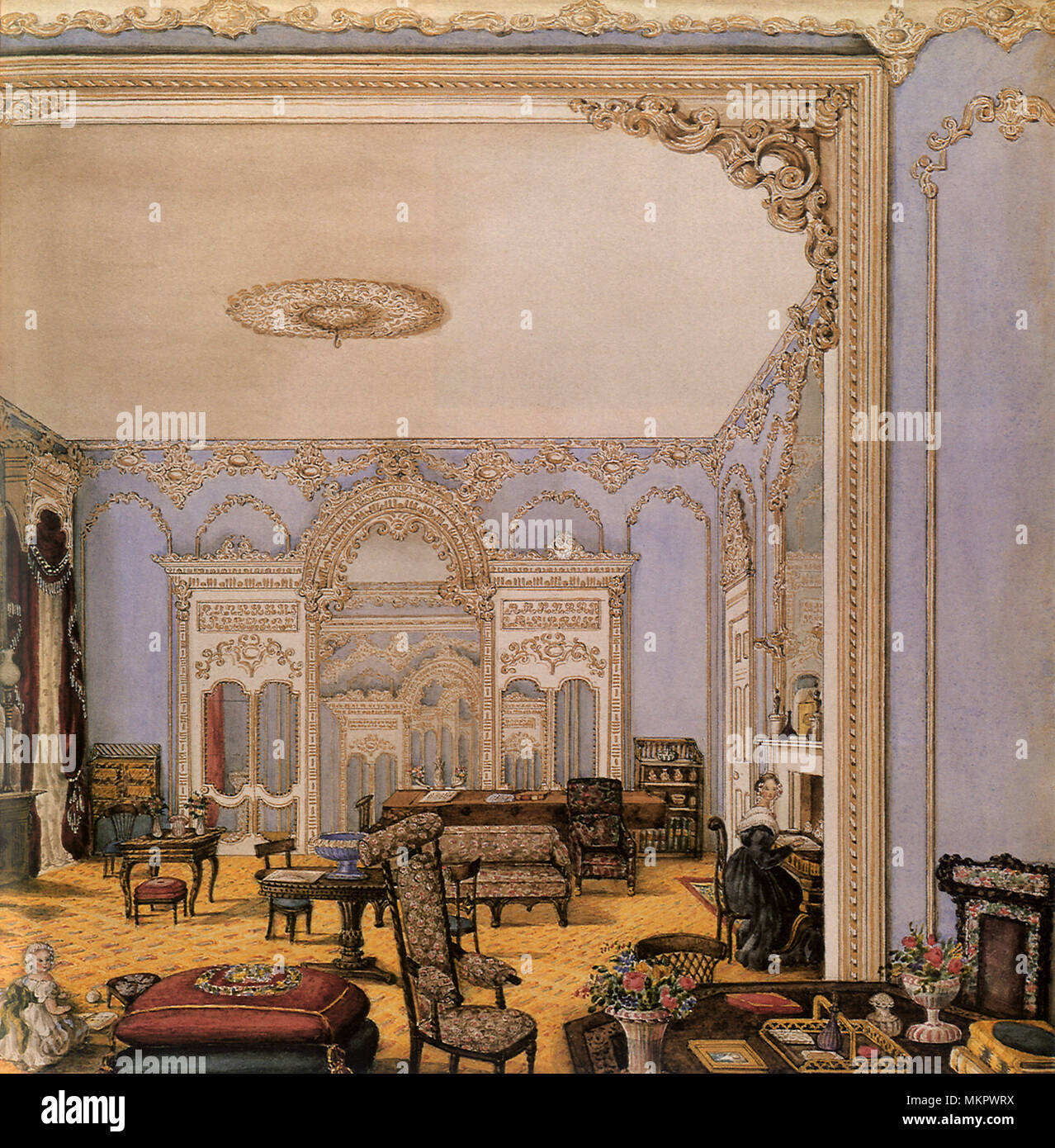 The Drawing Room, Selsdon House Stock Photo - Alamy