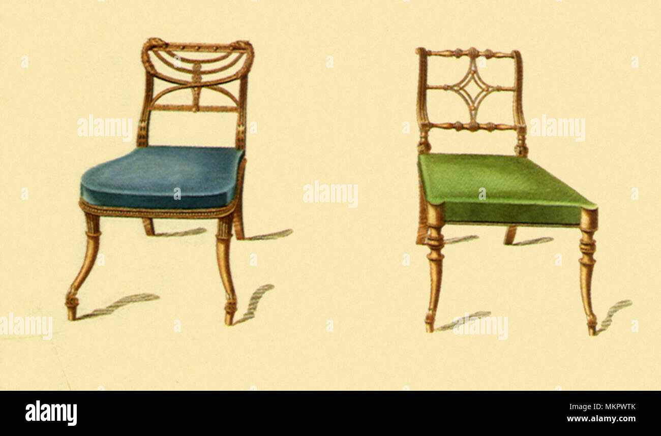 Design for Parlour Chairs Stock Photo - Alamy