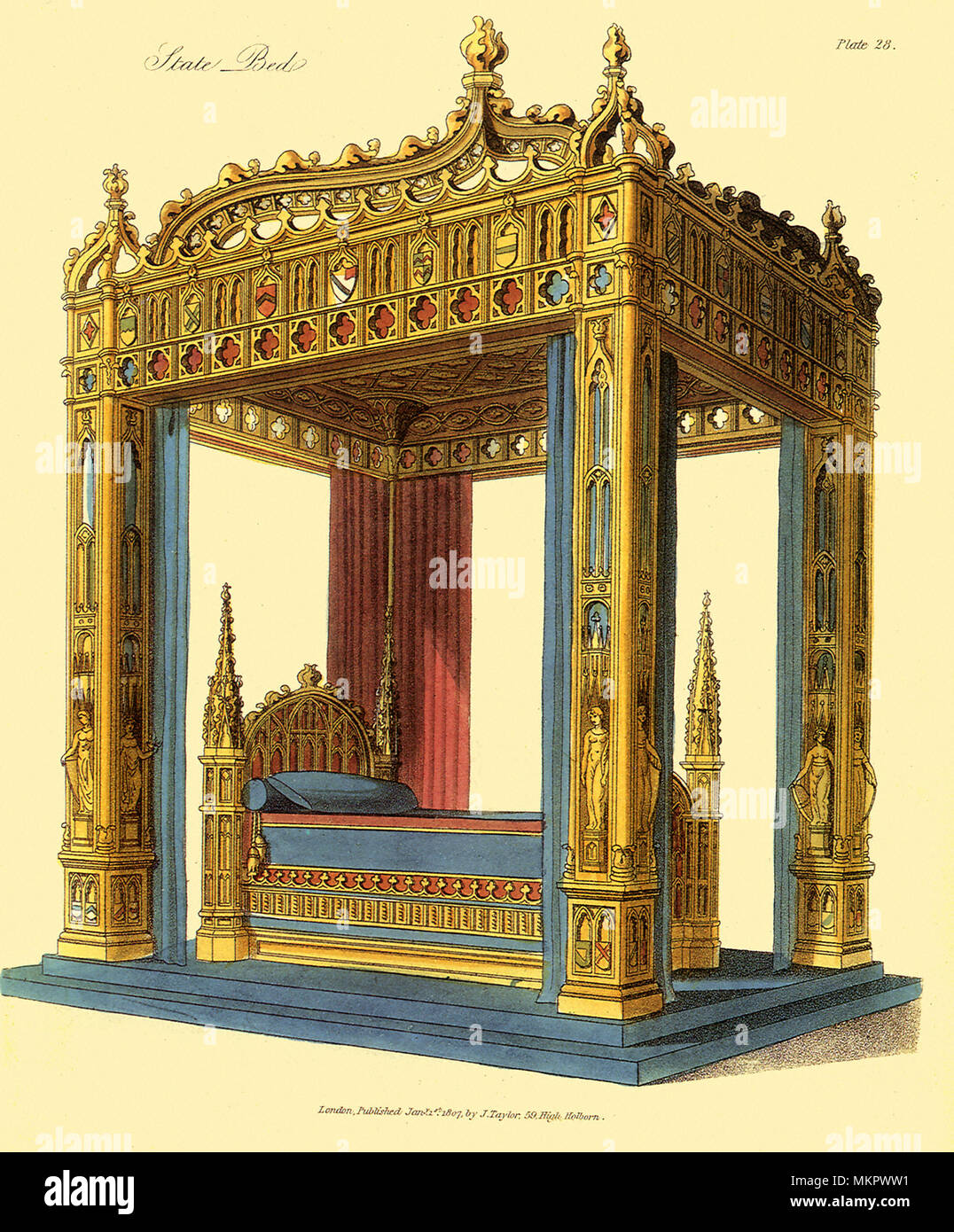 Design for a State Bed Stock Photo - Alamy