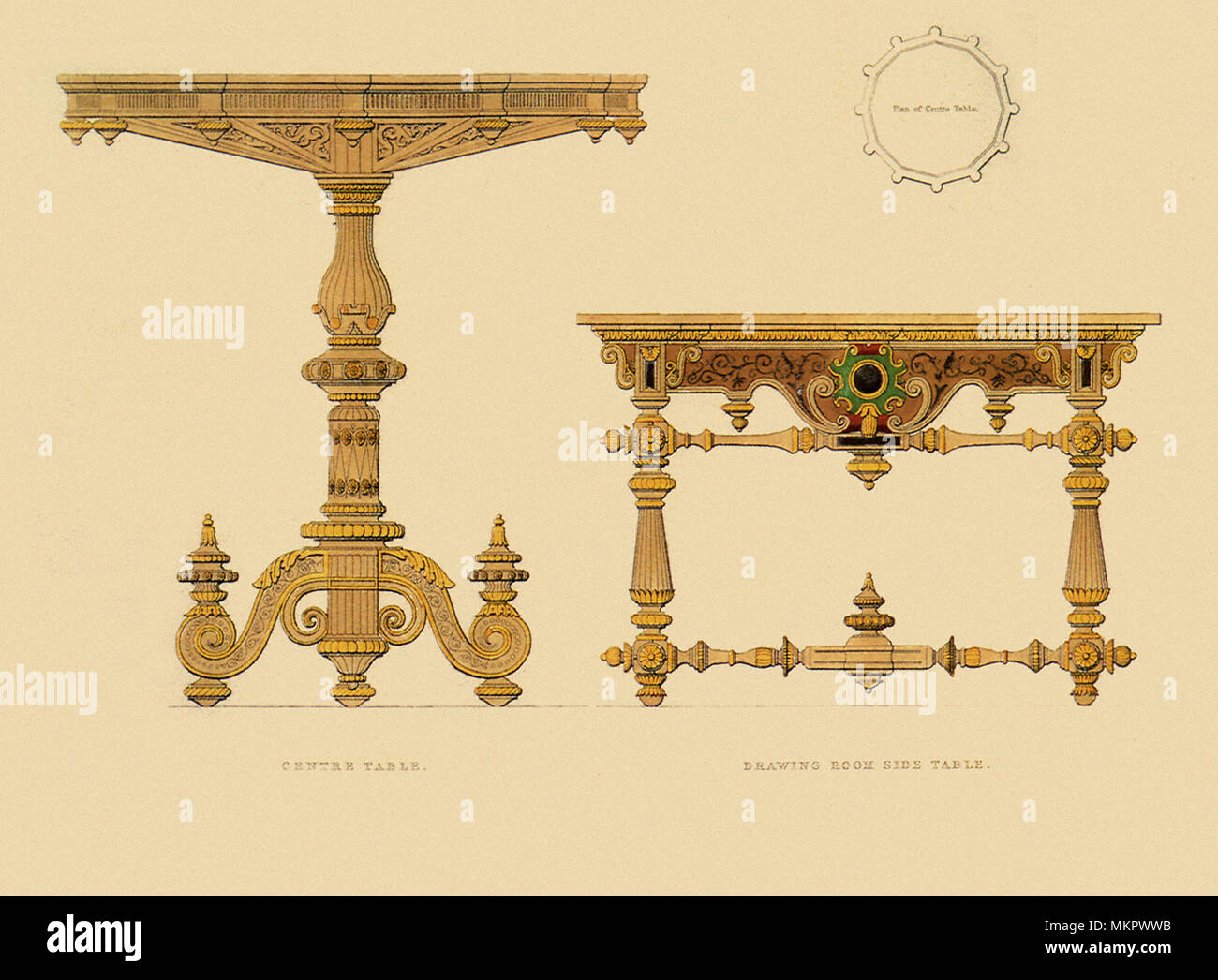 Design for a Centre Table Stock Photo - Alamy