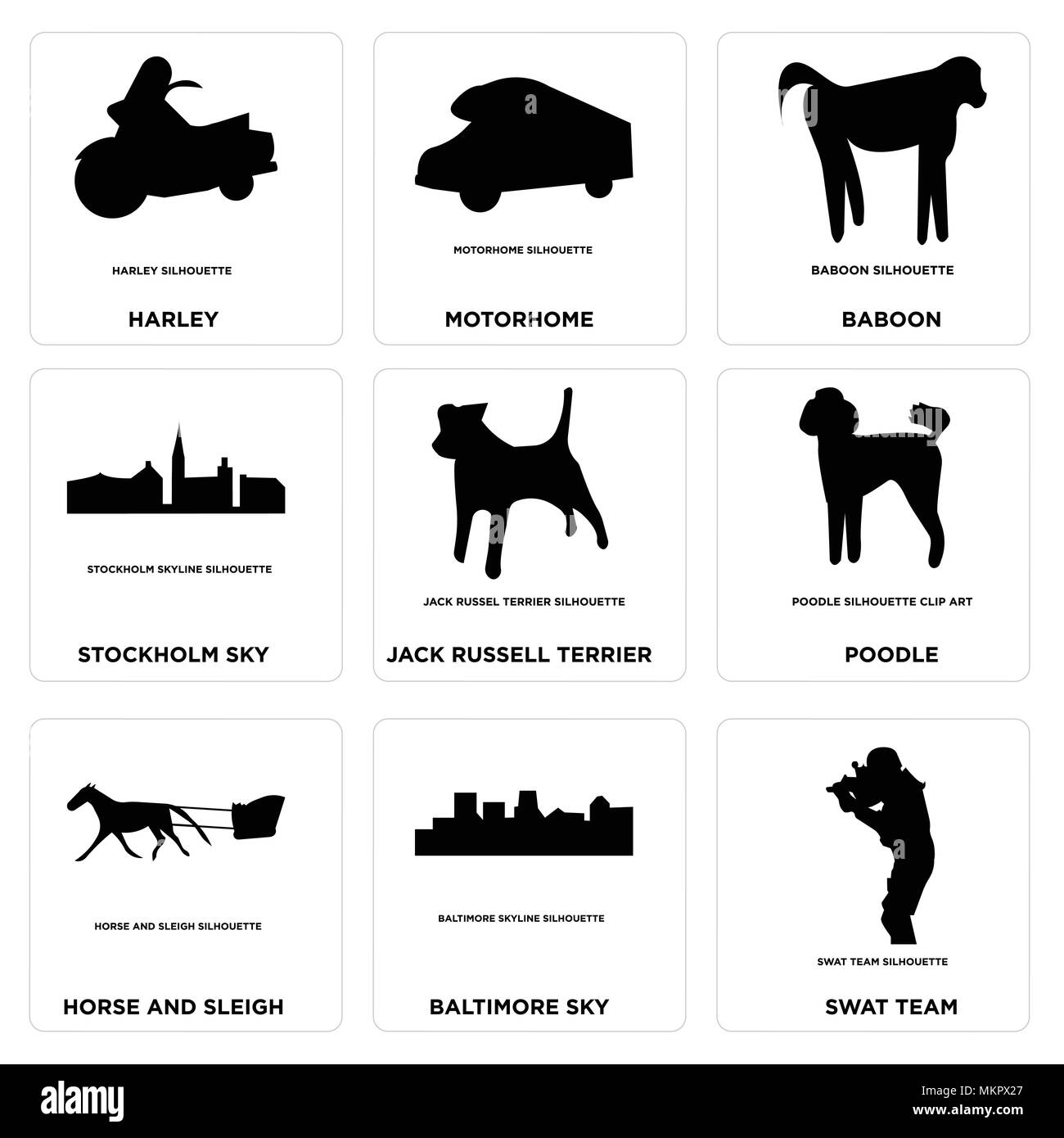 Set Of 9 simple editable icons such as swat team, baltimore sky, horse ...