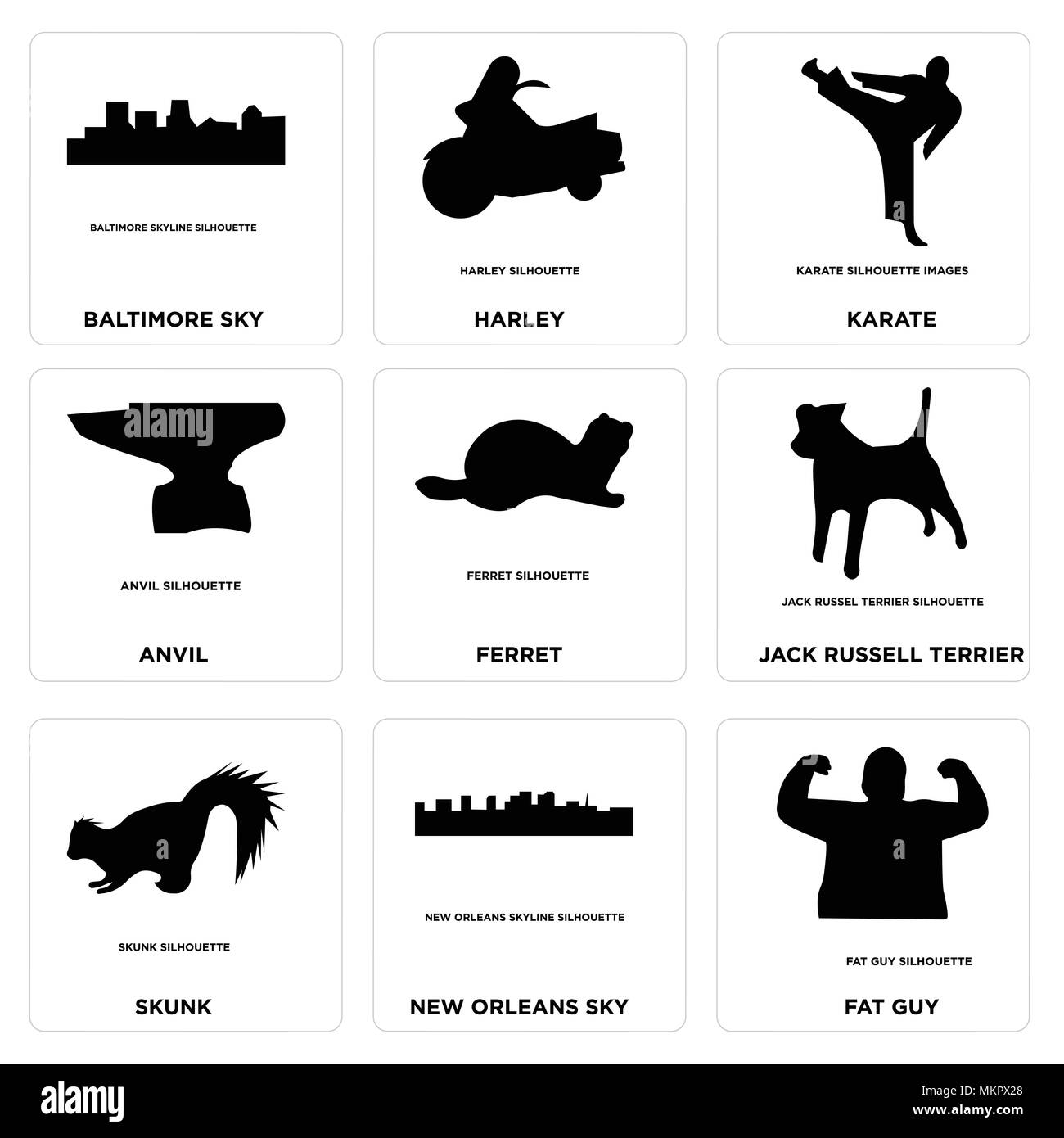 Harley rider silhouette hi-res stock photography and images - Alamy