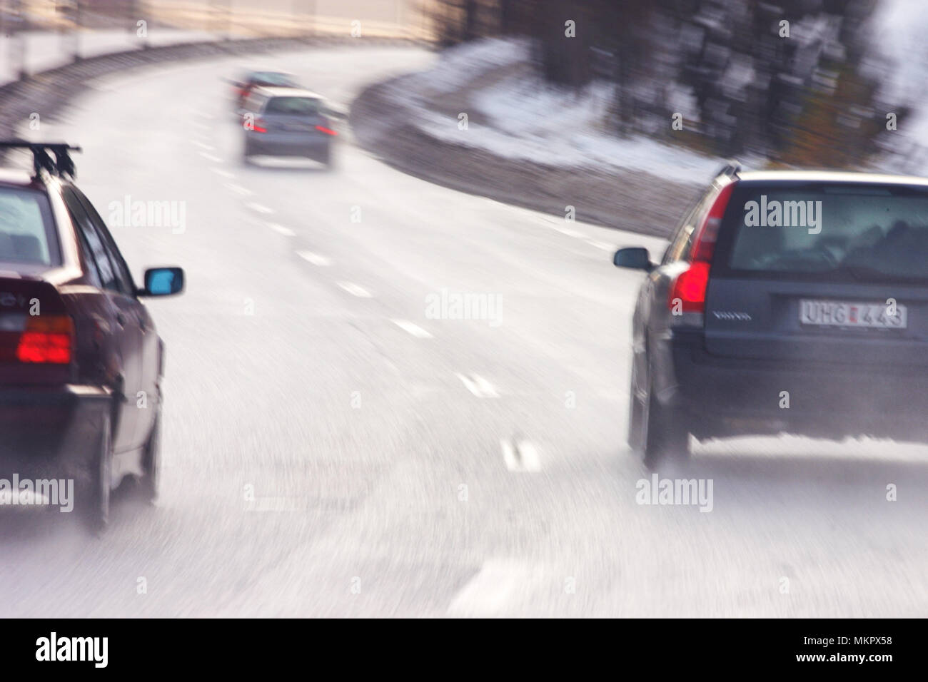 Road spray from vehicles hi-res stock photography and images - Alamy