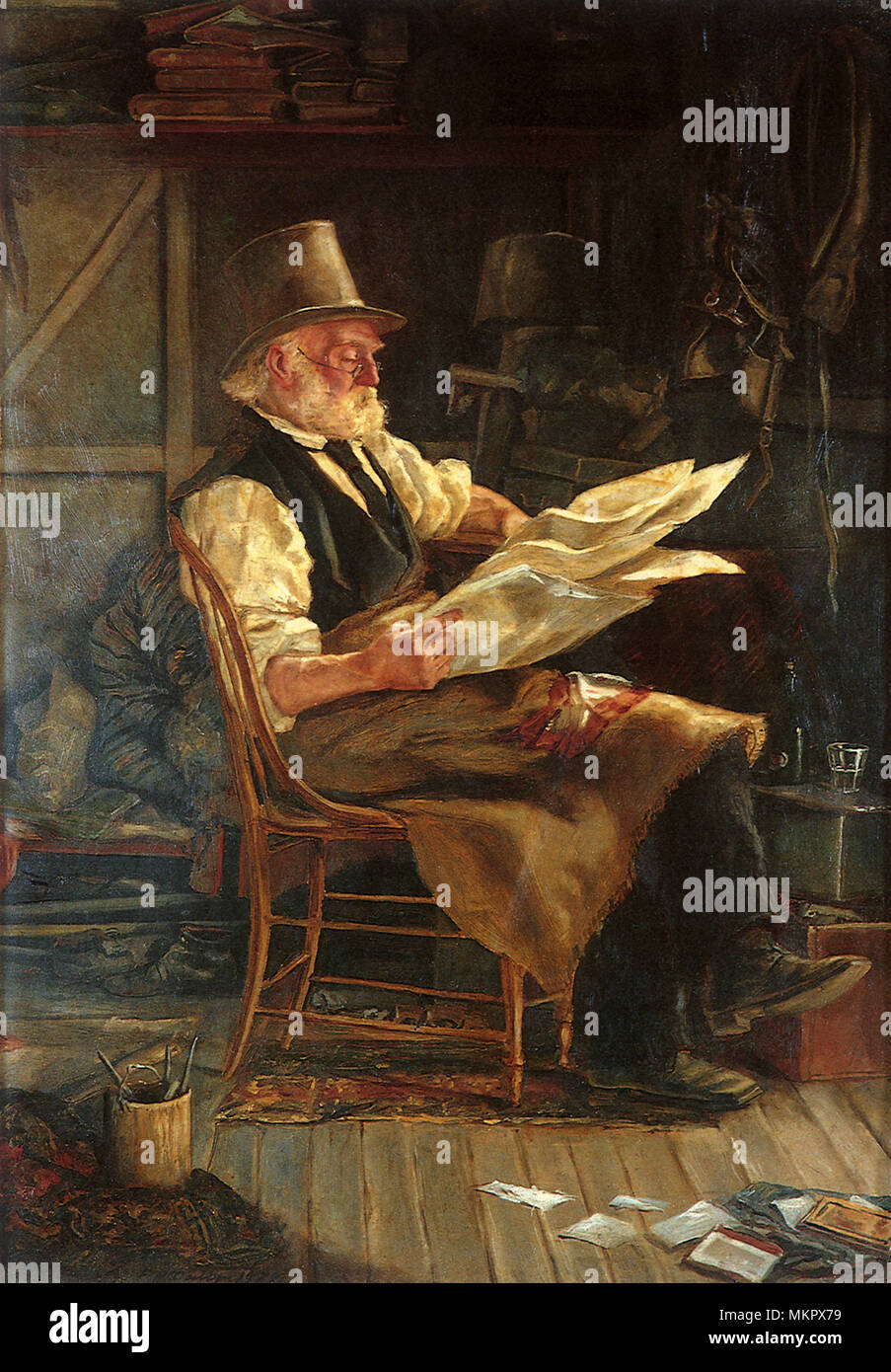 An Old Politician Stock Photo - Alamy