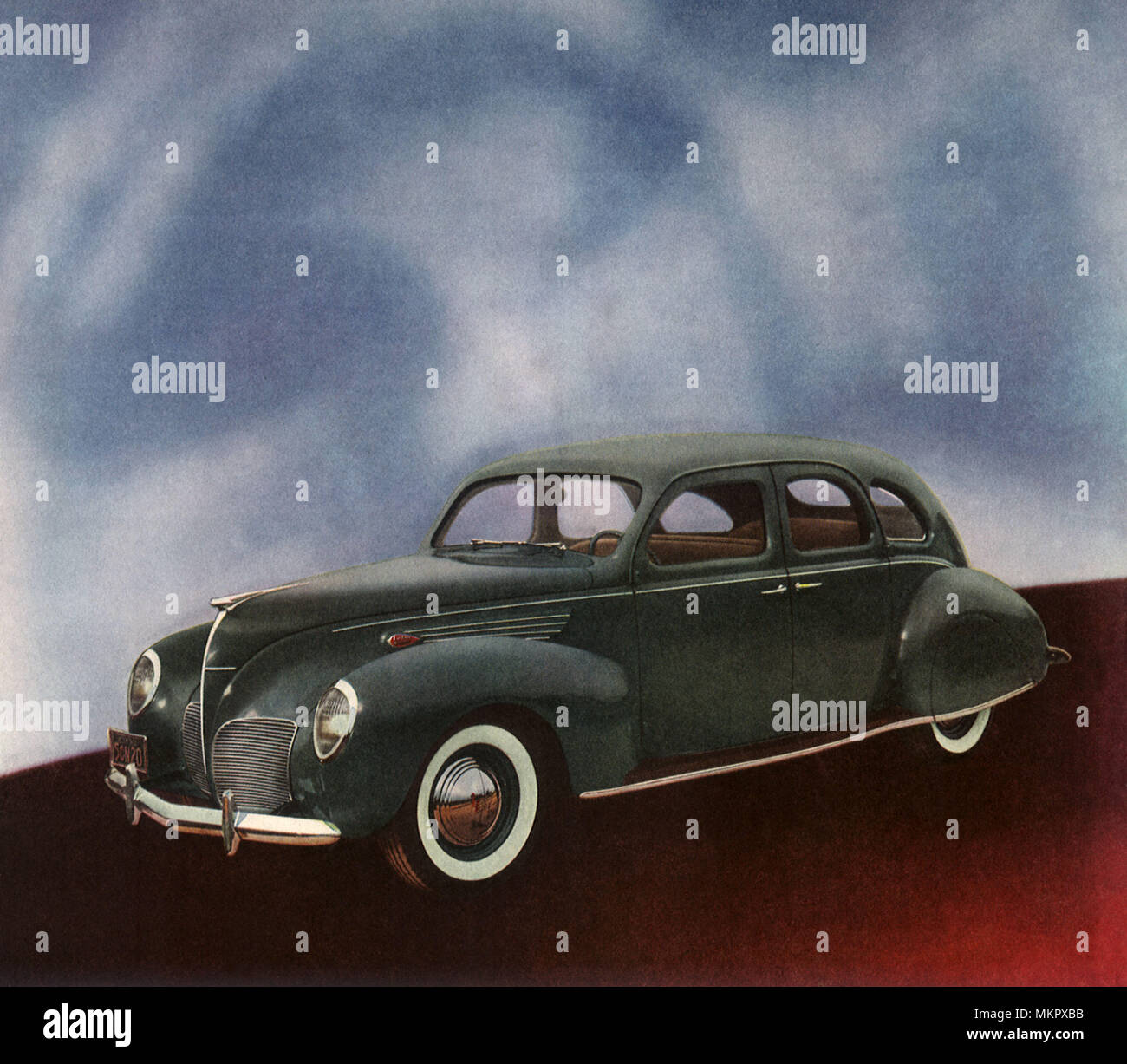 1938 Lincoln-Zephyr V-12 Stock Photo - Alamy