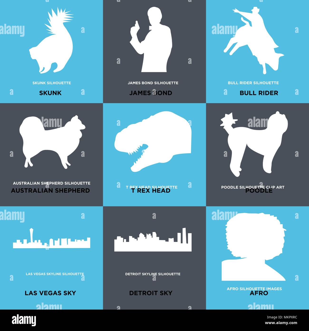 Set Of 9 simple editable icons such as afro, detroit sky, las vegas ...