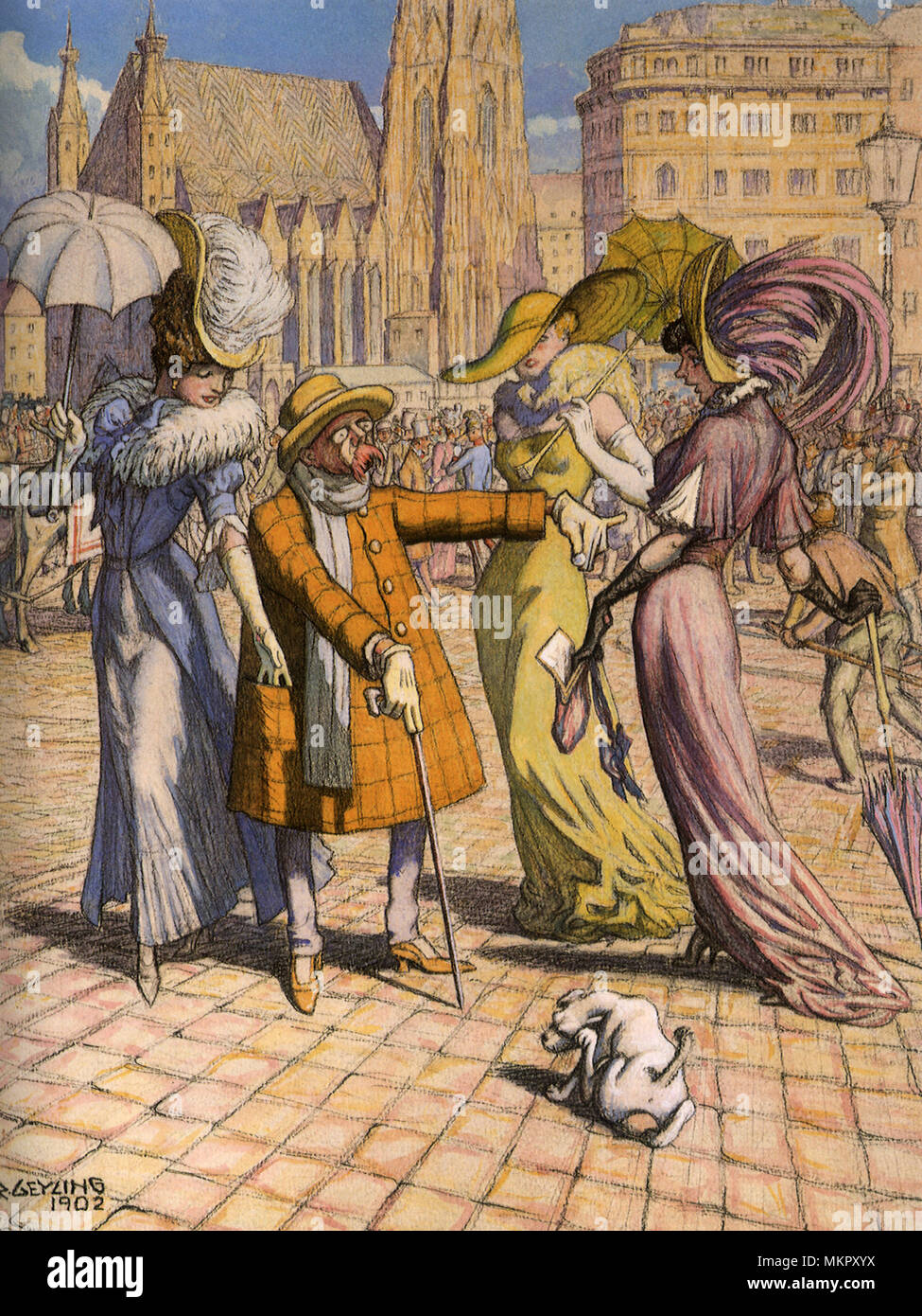 Peter Altenberg on the Stephansplatz Stock Photo - Alamy