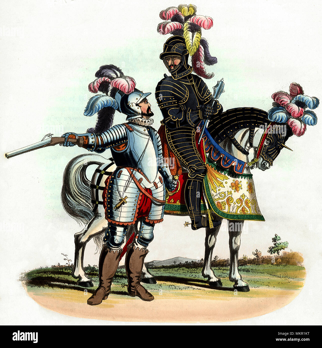 Two Suits of Armor 1550 Stock Photo - Alamy