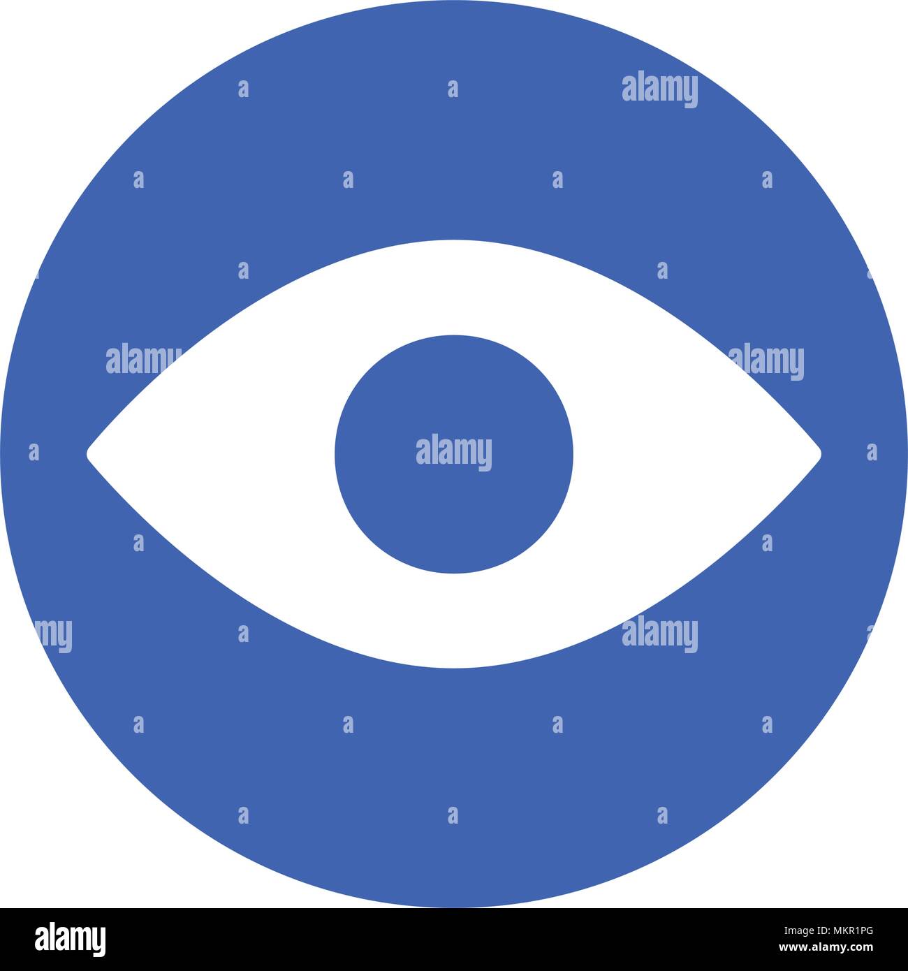 Eye glyph icon, isolated on white background Stock Vector Image & Art ...