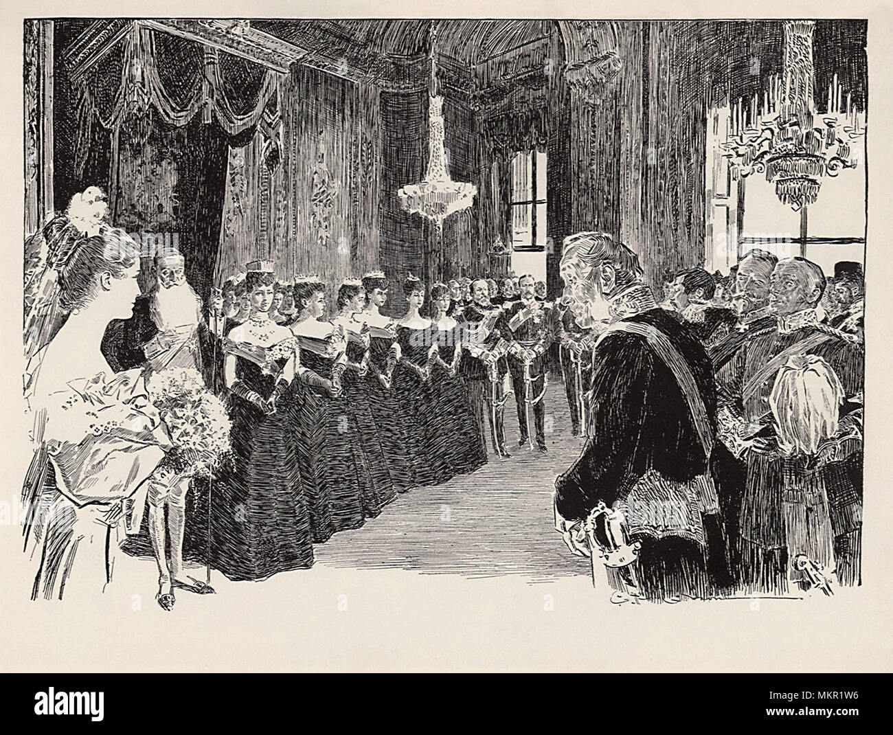 Her First Glimpse of Royalty Stock Photo - Alamy