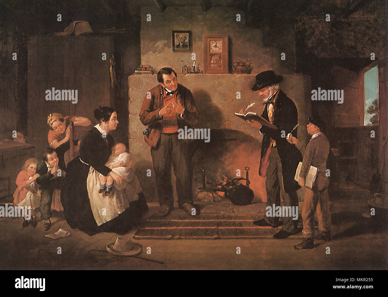 Taking the Census of a Family Stock Photo - Alamy