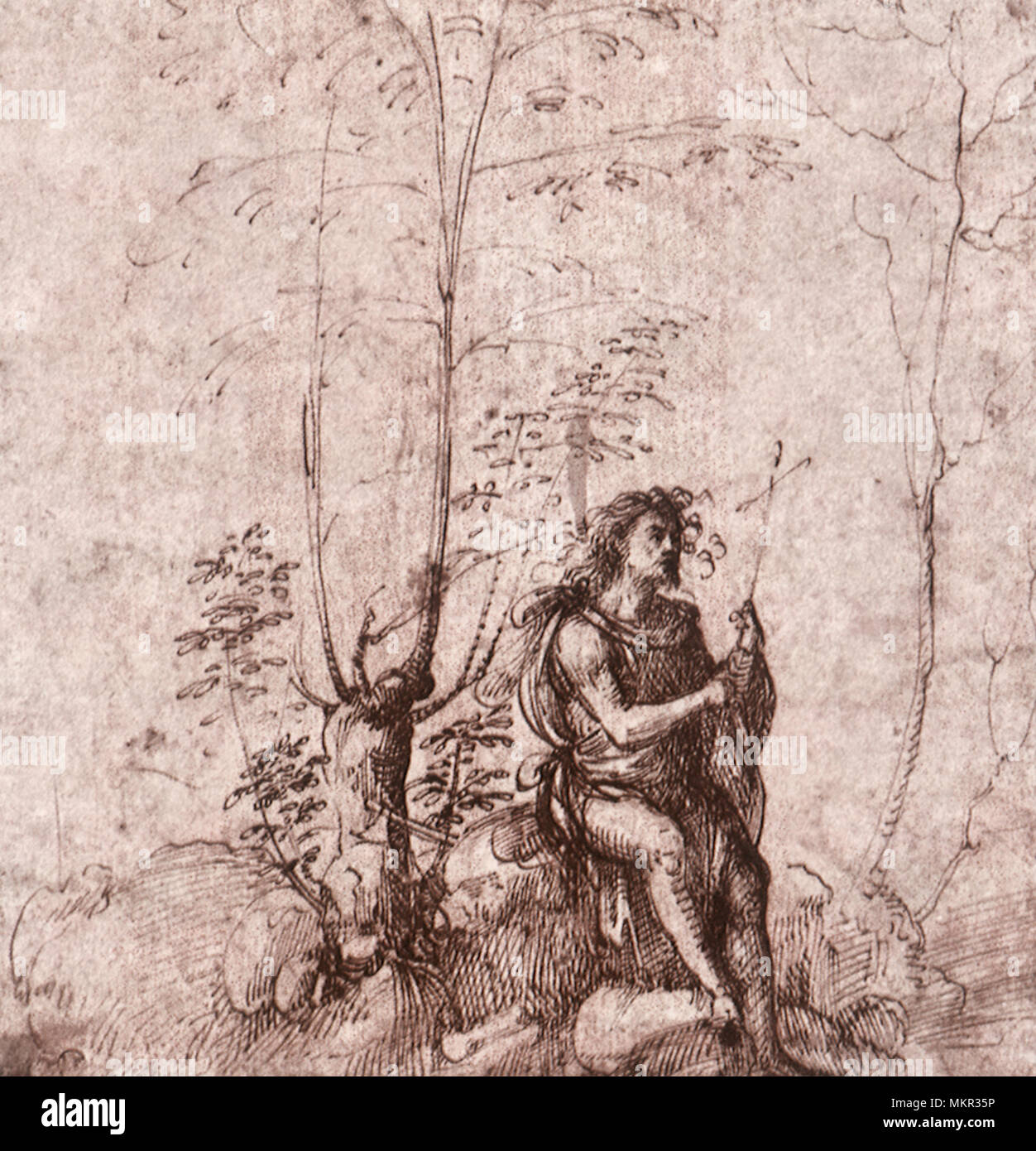 Landscape with saint john the baptist hi-res stock photography and images - Alamy