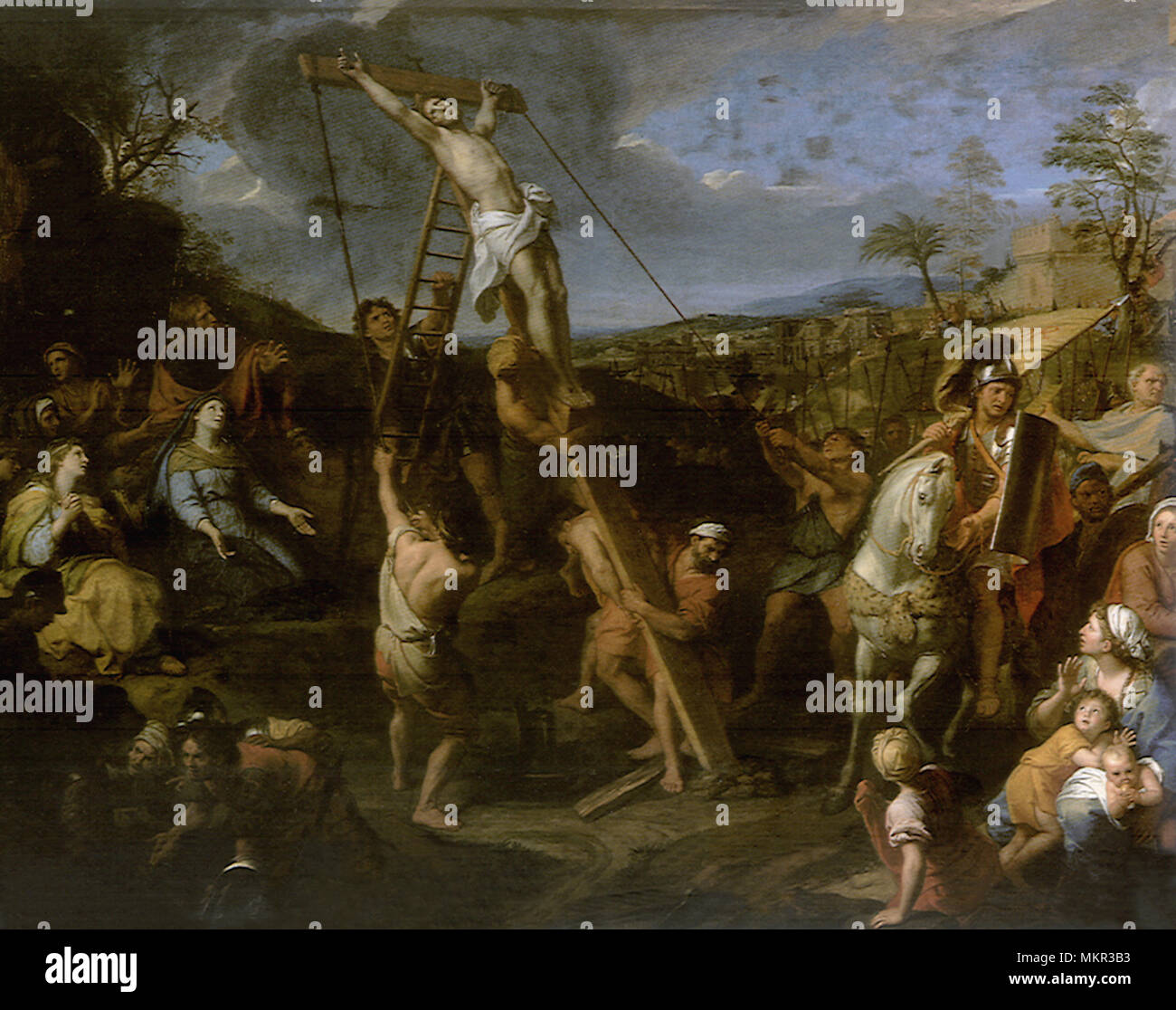 The Raising of the Cross Stock Photo - Alamy