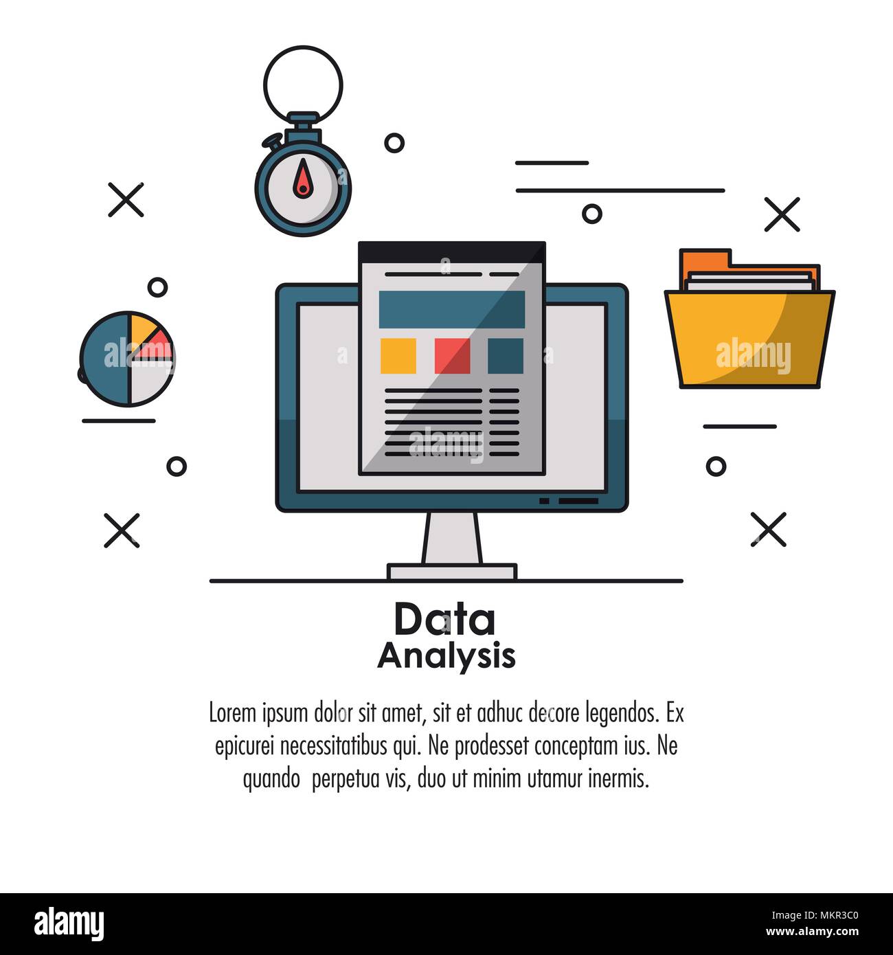 Data analysis infographic Stock Vector Image & Art - Alamy