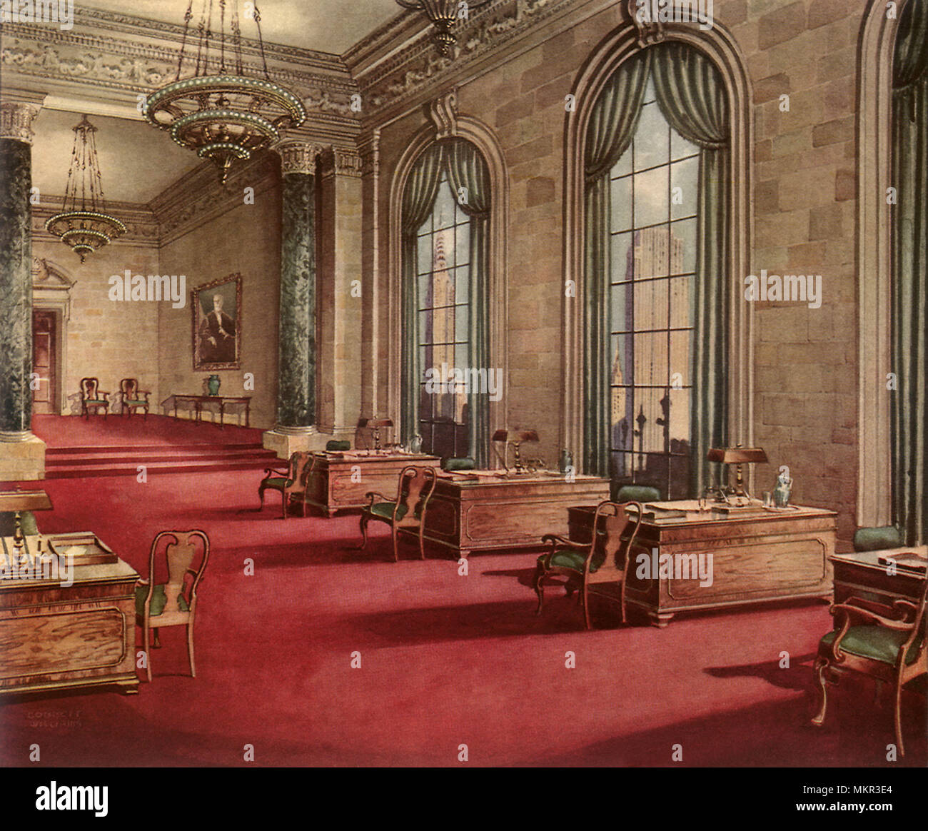 Vintage bank illustration hi-res stock photography and images - Alamy