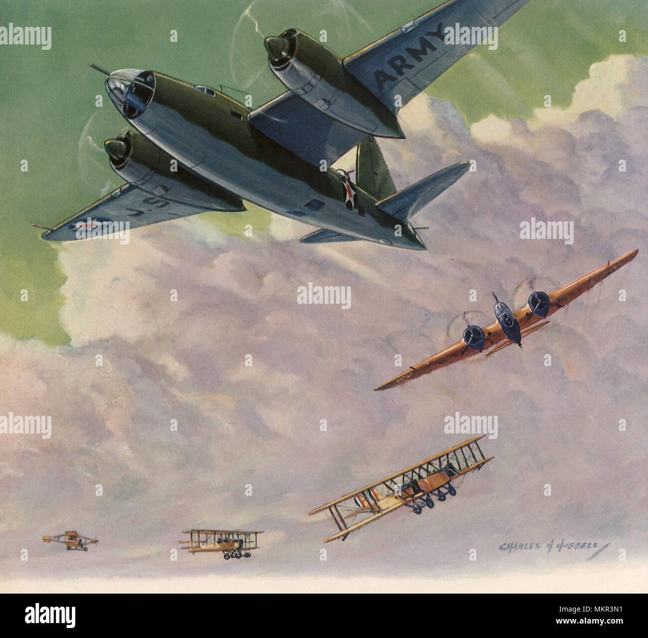 Five military airplanes hi-res stock photography and images - Alamy