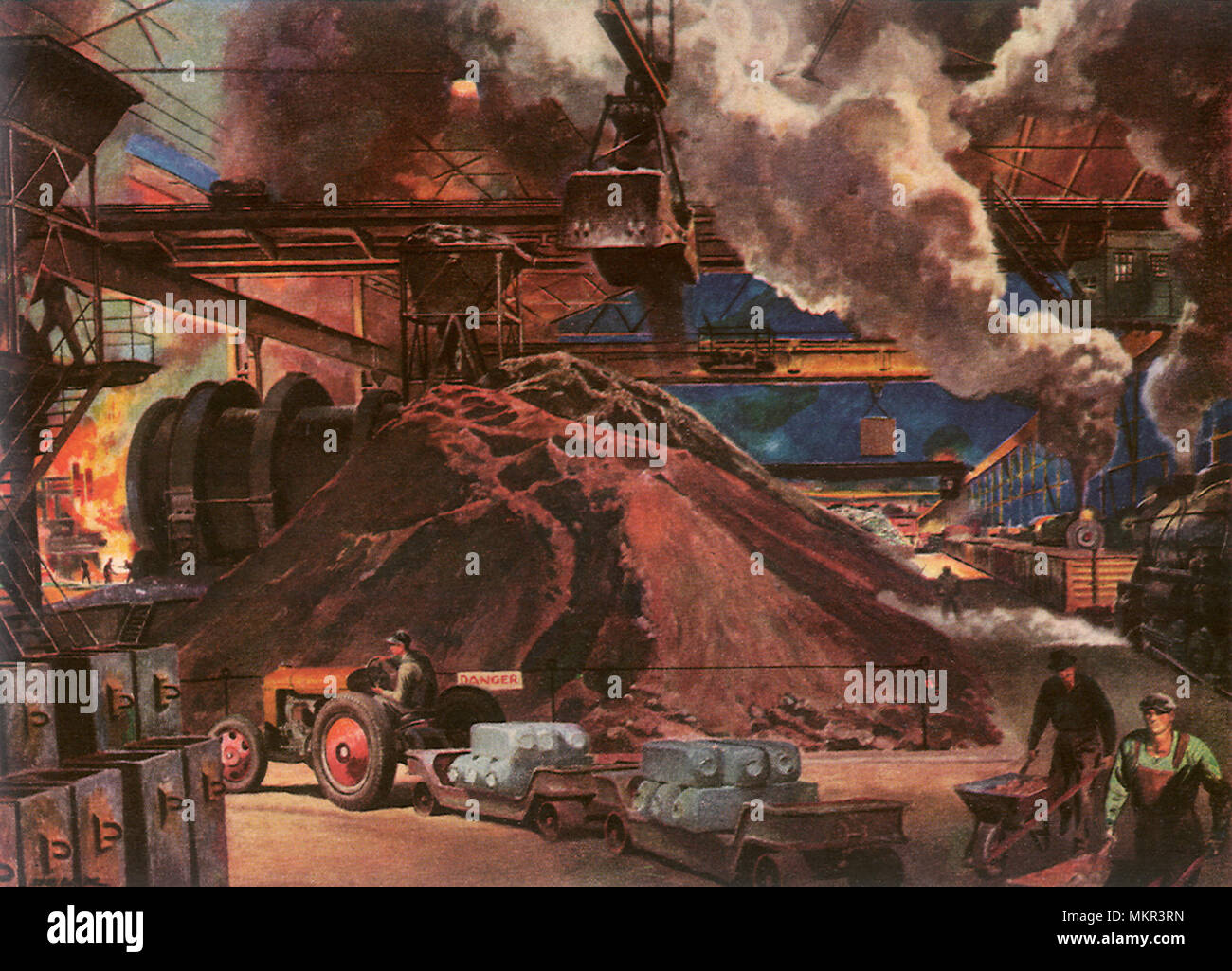 Chrome Ore Concentrates at Plant Stock Photo - Alamy