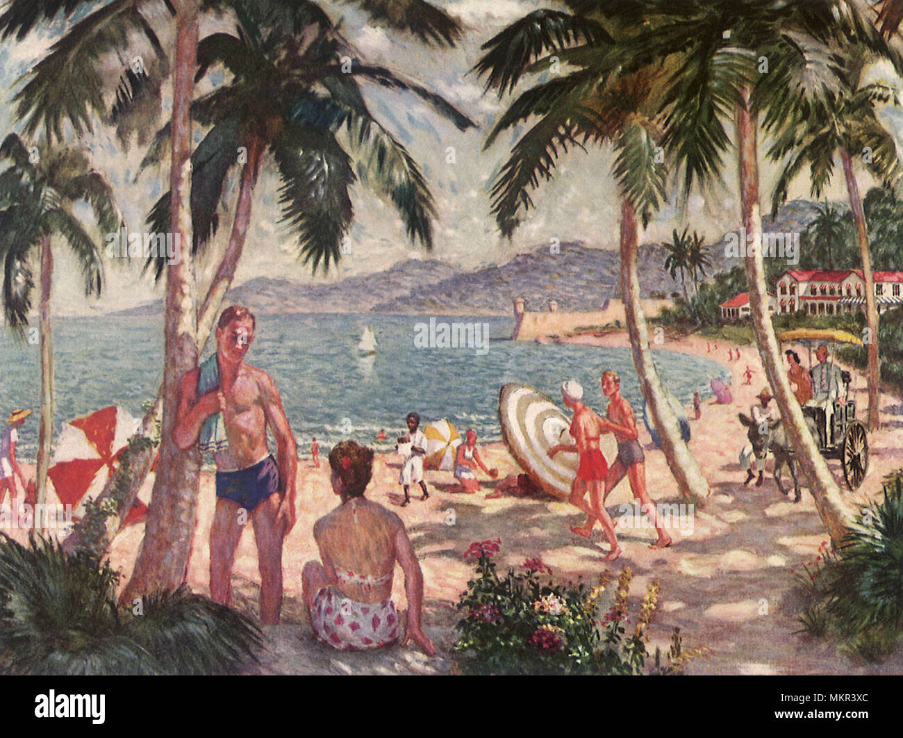 Caribbean illustration hi-res stock photography and images - Alamy