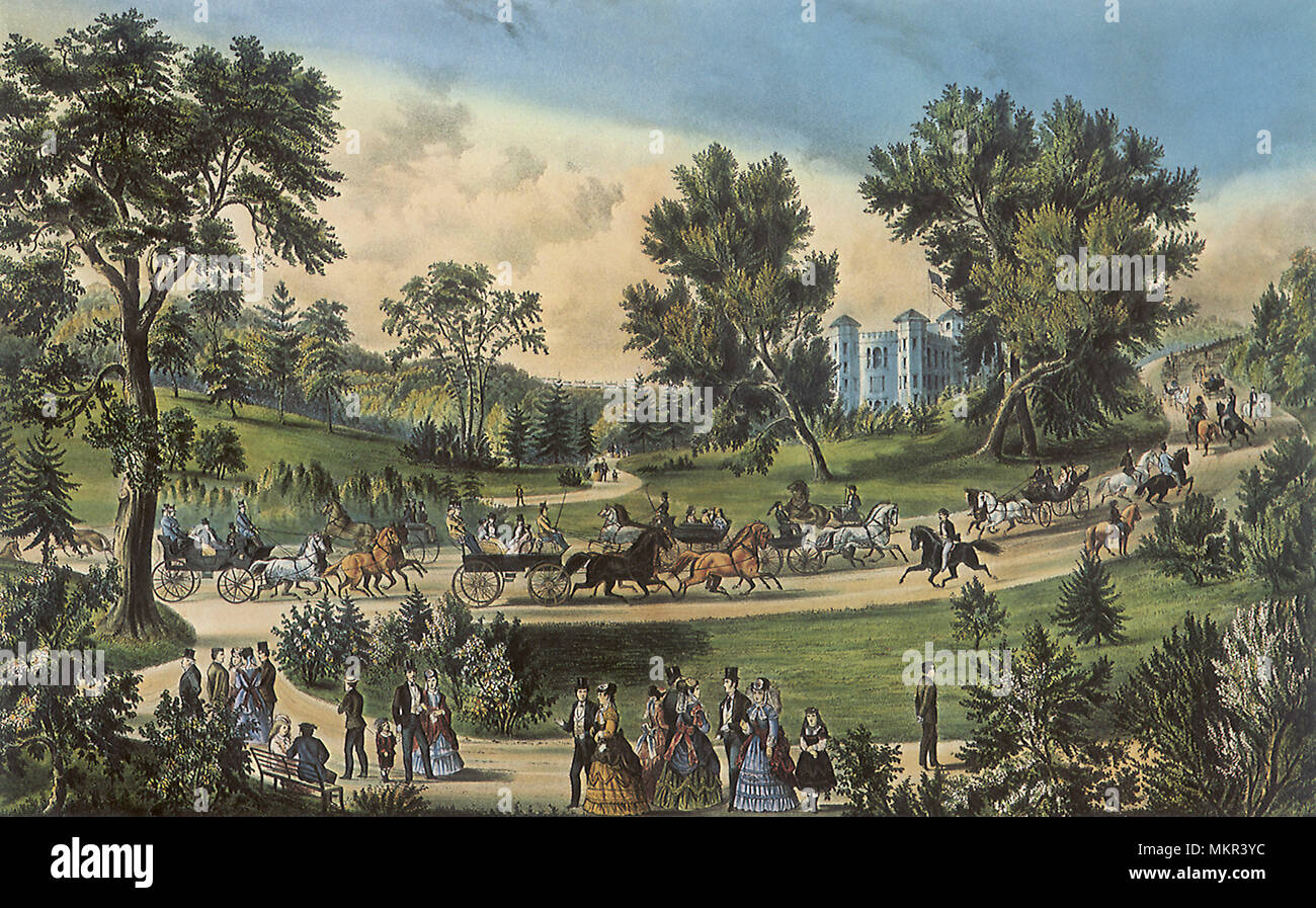 The Grand Drive, Central Park, N.Y Stock Photo - Alamy