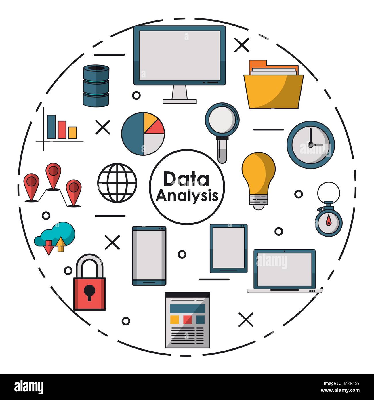 Data analysis concept Stock Vector Image & Art - Alamy