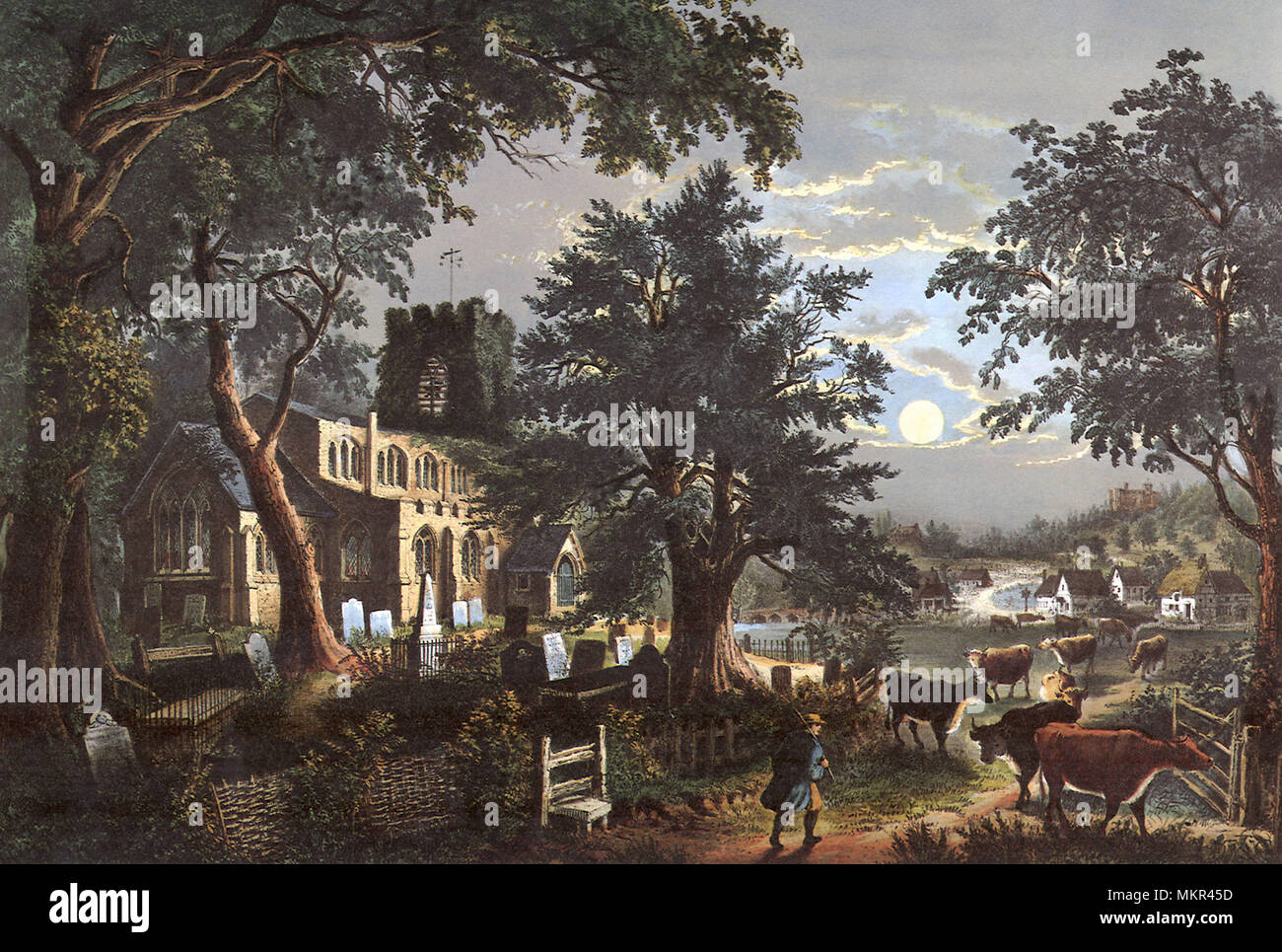 Gray's Elegy in a Country Church Yard Stock Photo - Alamy