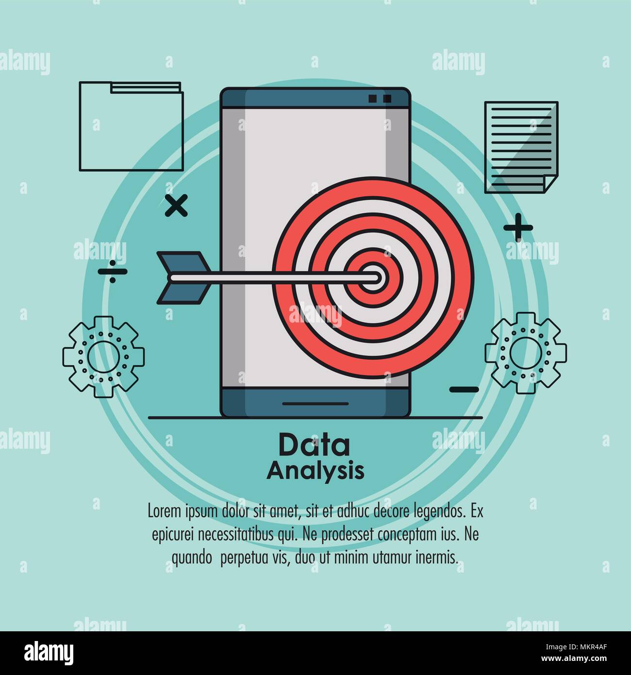 Data analysis infographic Stock Vector Image & Art - Alamy