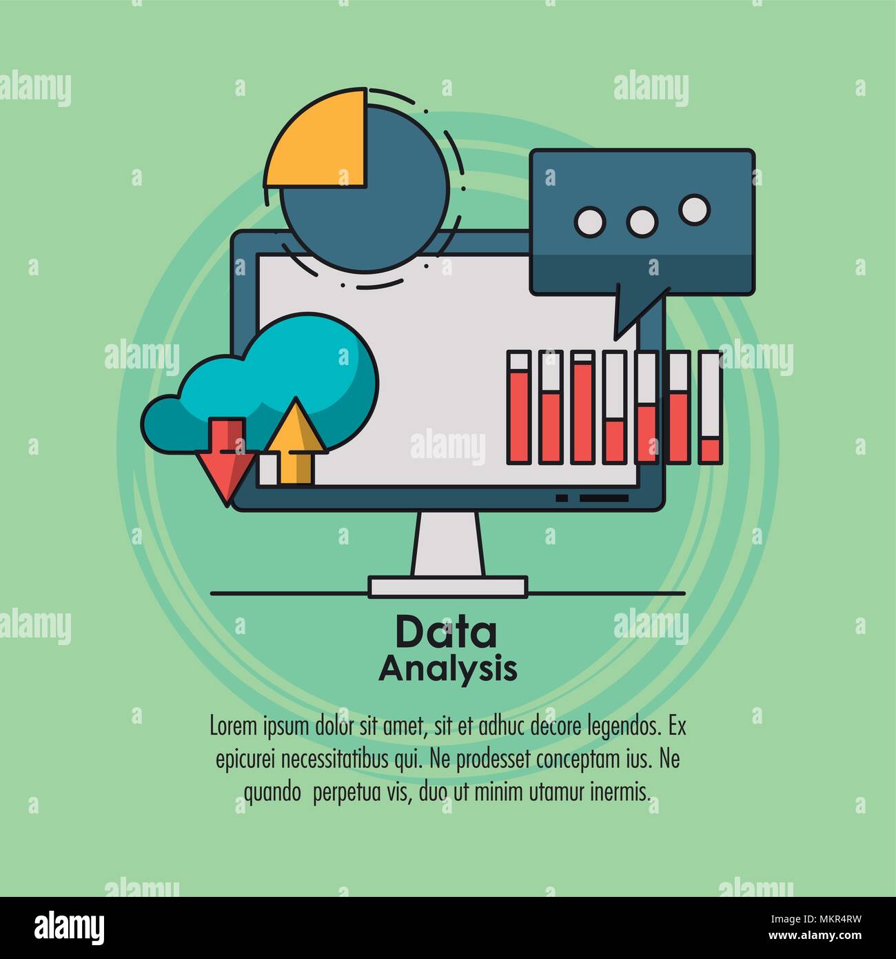 Data analysis infographic Stock Vector Image & Art - Alamy