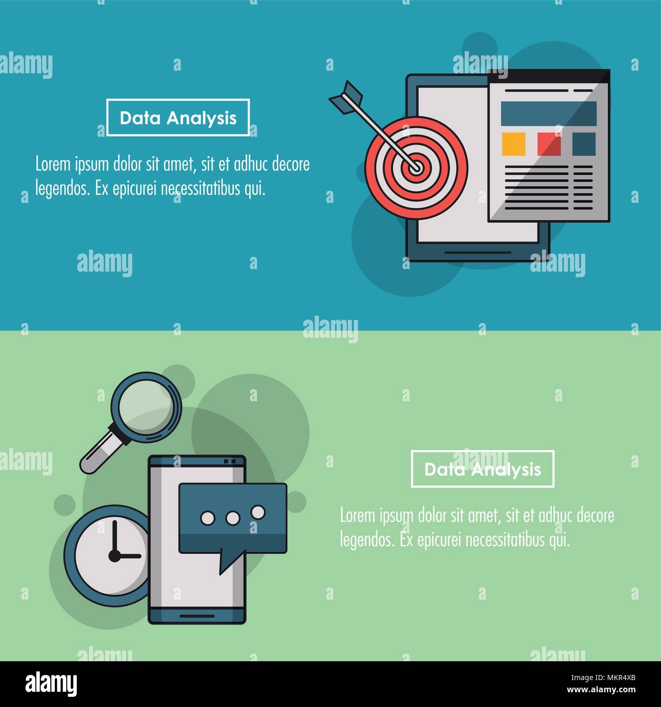 Data analysis infographic Stock Vector Image & Art - Alamy